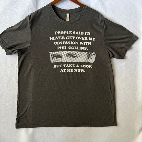 Bella Canvas | Shirts | Phil Collins Funny Graphic Short Sleeve Tshirt ...
